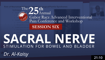 Al-Kaisy - Sacral Nerve Stimulation for Bowel and Bladder - PainCast